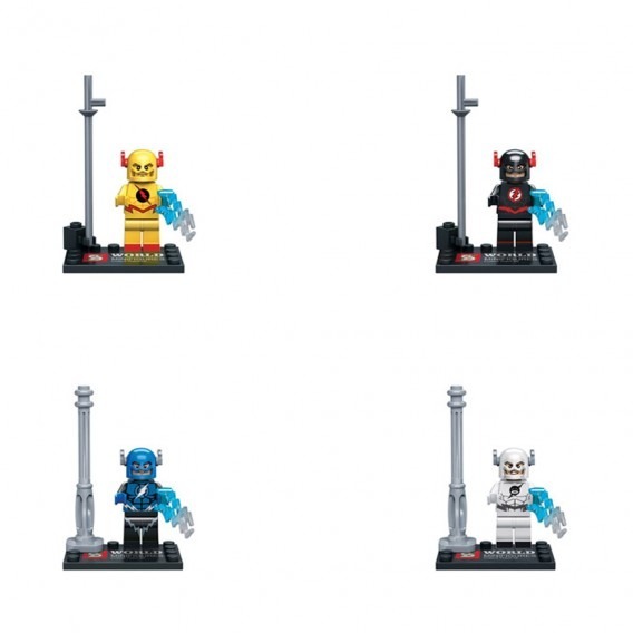 8pcs/lot Flash Man Super Heroes Kid Baby Toy Mini Figure Building ...