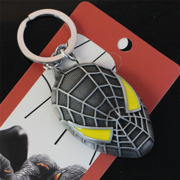 1PCS Movie Theme Marvel Comics Super Hero Key Chain Spiderman Keyfob ...