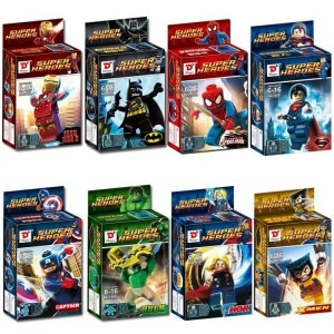Marvel Super Heroes The Avengers Minifigures Iron Man Batman Superman ...