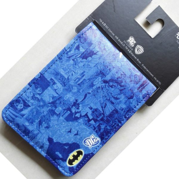Comics DC Marvel SuperHeros Batman wallet Blue leather wallet bifold ...