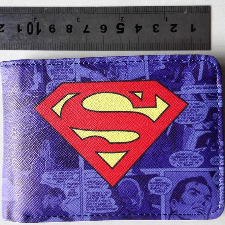 New DC Comics Superheroes Superman character S Logo wallets Purse ...