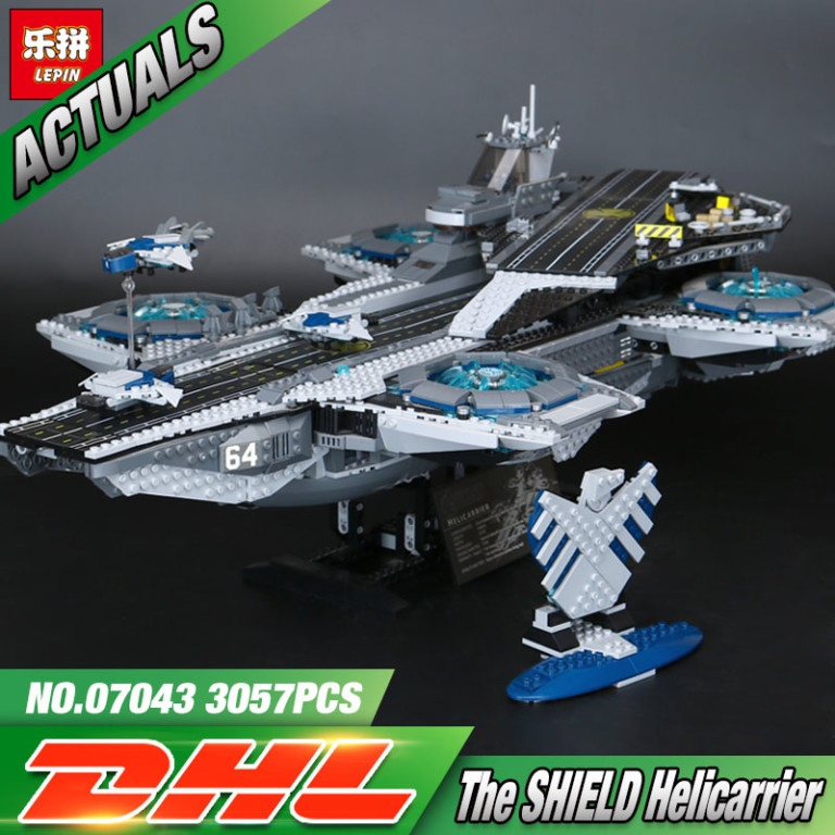 Lepin 07043 Super Heroes The Shield Helicarrier Model Building Kits ...
